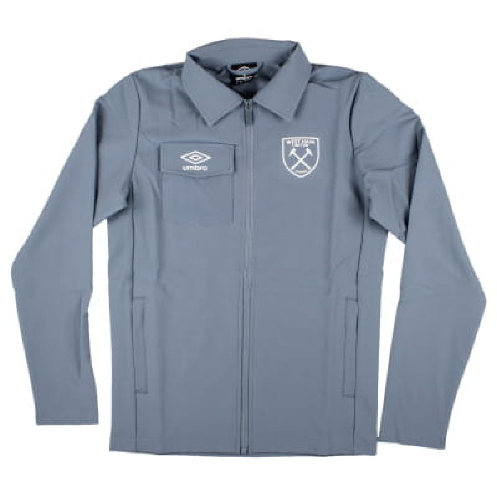 2024-2025 West Ham Presentation Jacket (Flint Stone) - Kids – Shop ...
